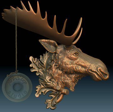 Free STL file moose head 🗿 ・Design to download and 3D print・Cults